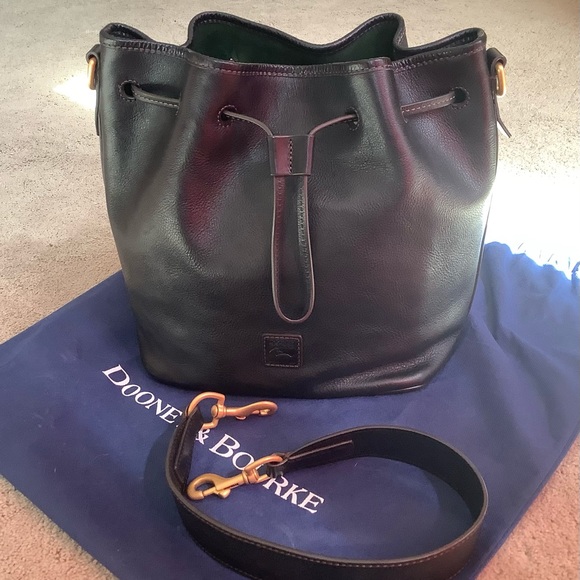 Dooney & Bourke | Bags | Dooney Bourke Drawstring Florentine Leather ...